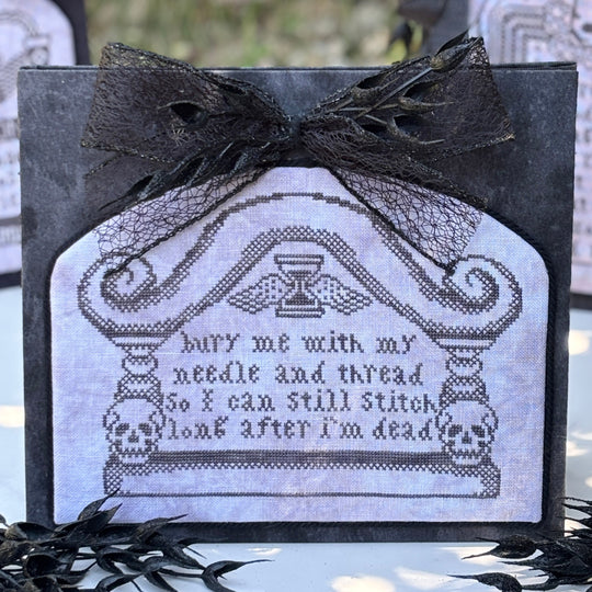 gravestone cross stitch pattern