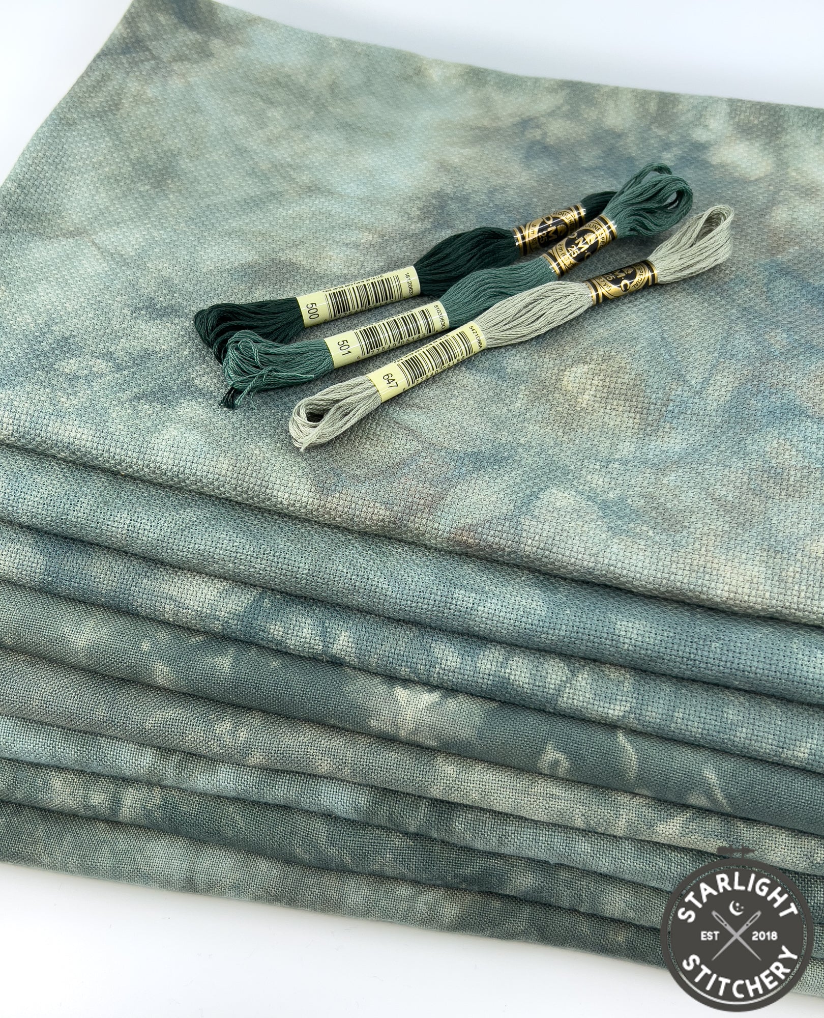 "Sequoia" Atomic Ranch Fabrics - Hand Dyed Cross Stitch Fabric – The Starlight Stitchery