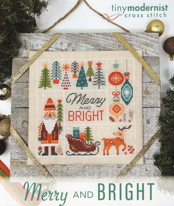 Merry and Bright - Tiny Modernist - Cross Stitch Pattern – The Starlight Stitchery