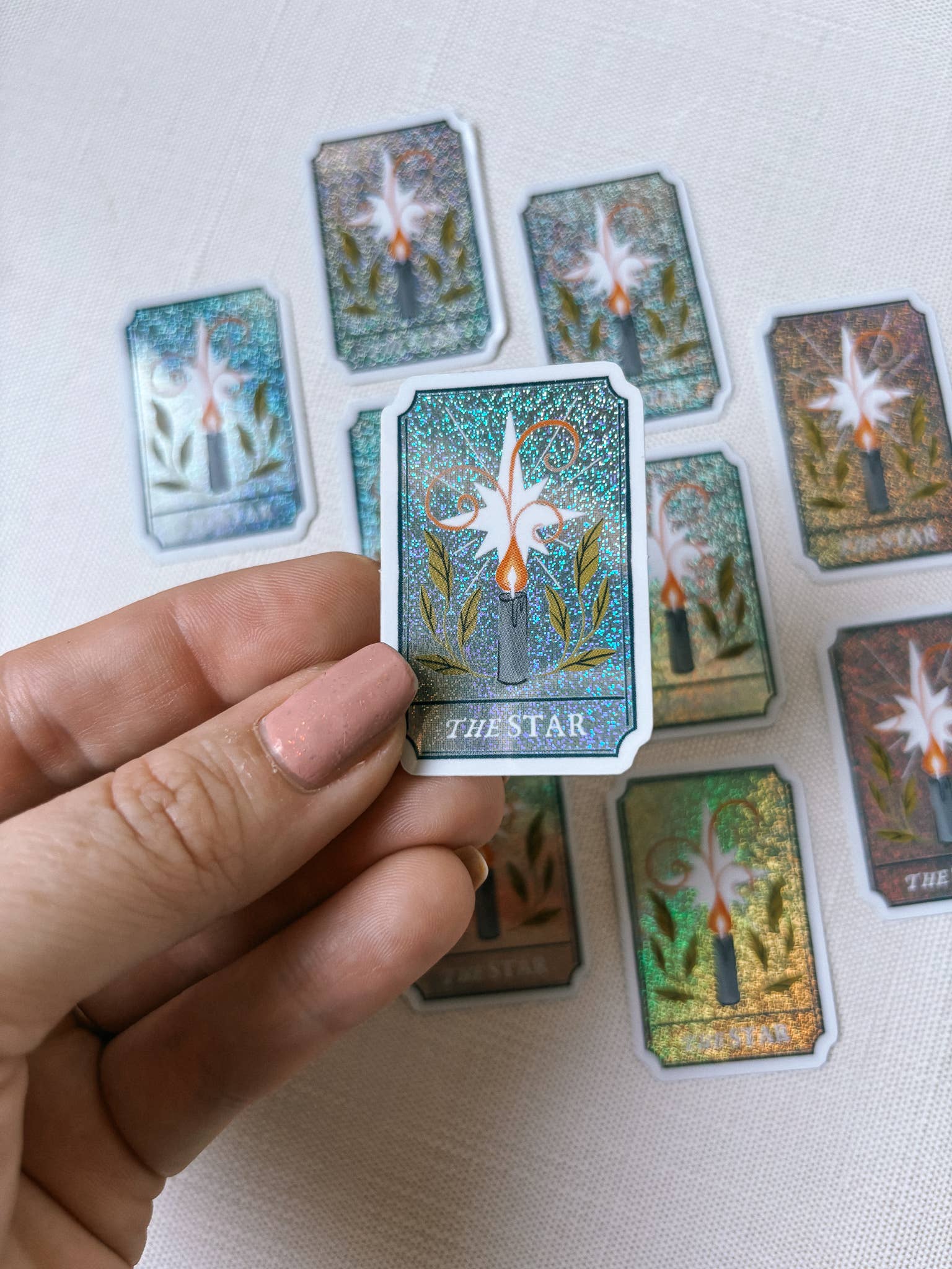 The Star Tarot Card Holographic Sticker - Lantern Print Co.