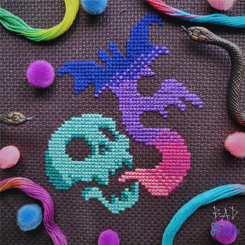 Unclench Your Jaw - BAD Stitch - Cross Stitch Pattern – The Starlight ...