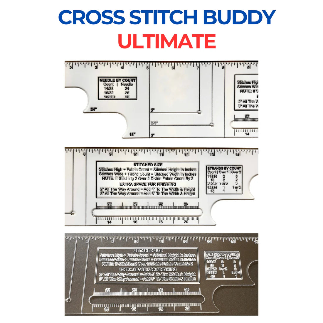Cross Stitch Buddy - Ultimate - Cross Stitch Ruler – The Starlight ...