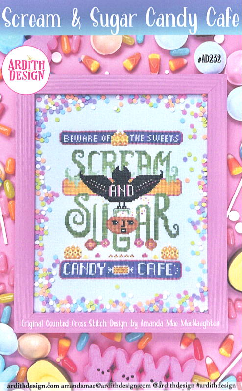 Scream & Sugar Candy Cafe - Ardith Design - Cross Stitch Pattern