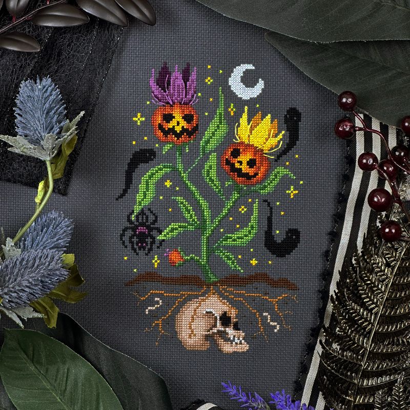 Spooky Blooms - The Stitch Crypt - Cross Stitch Pattern [Nashville 202 ...
