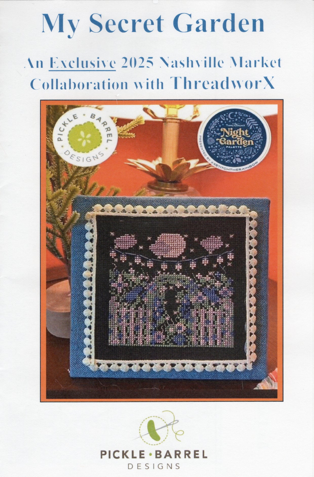 My Secret Garden (Night Garden Series) - Pickle Barrel Designs - Cross – The Starlight Stitchery