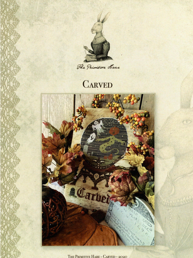 Carved - The Primitive Hare - Cross Stitch Patterns – The Starlight ...