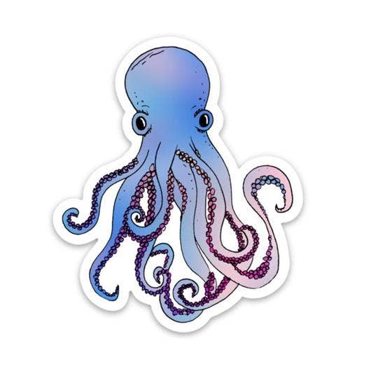 Octopus Sticker - Ocean Sticker - Big Moods – The Starlight Stitchery